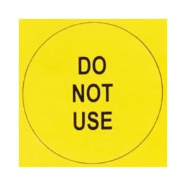 4000 Printed "DO NOT USE" Labels